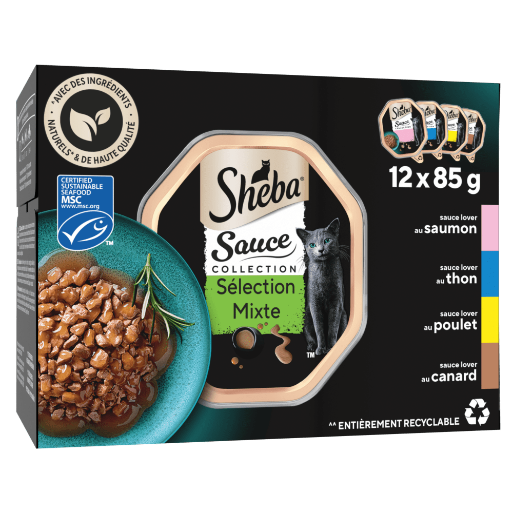 Sauce Lover Sélection Mixte En Sauce 12 x 85g | Sauce Collection | Sheba FR